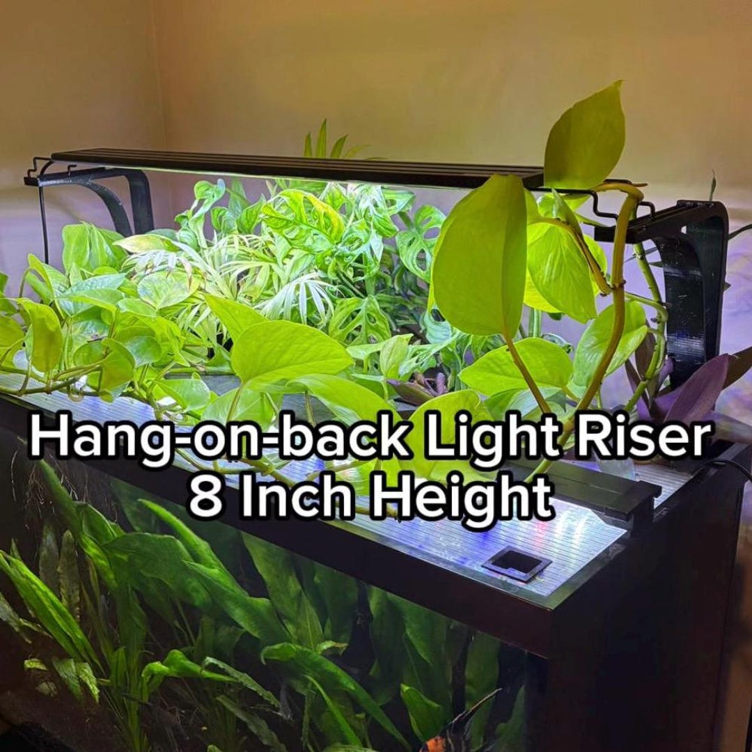 Hang-on-back Aquarium Light Riser | 8 Inch Height | - Etsy