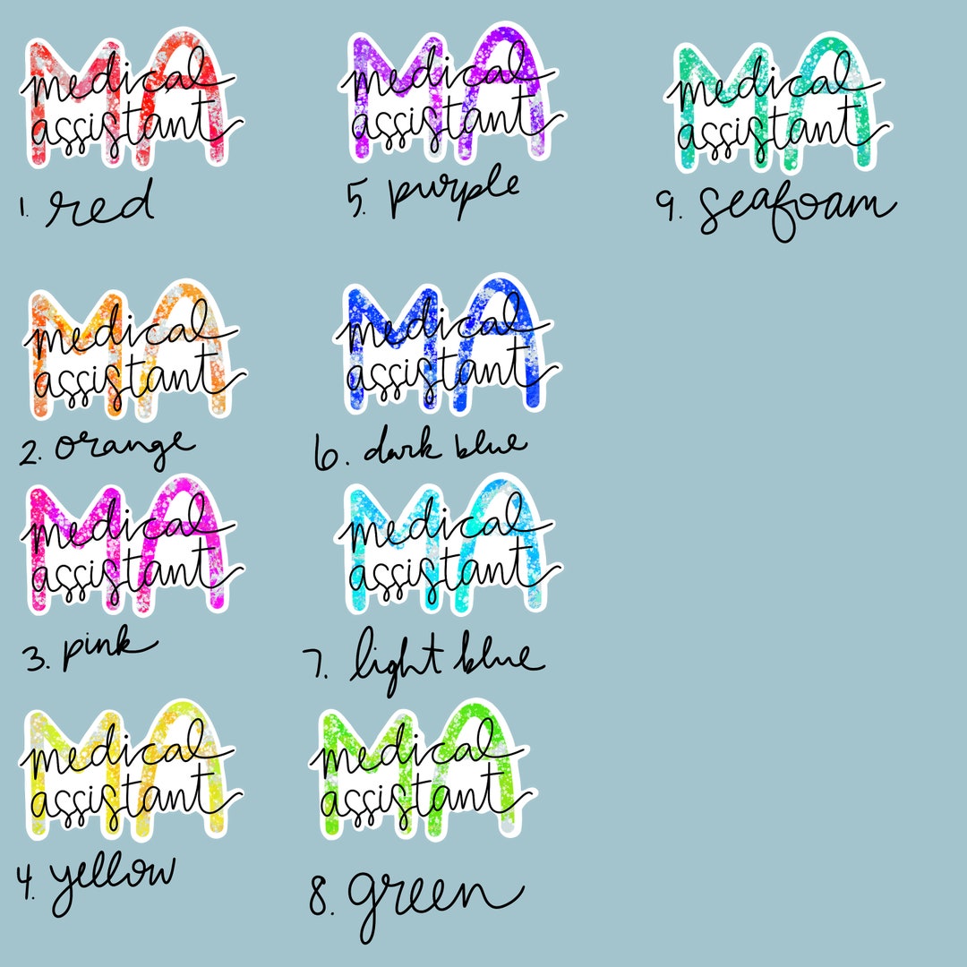 Medical Assistant Sticker - Etsy