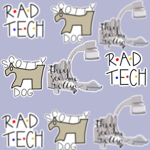 X-ray Tech Sticker Bundle - Etsy