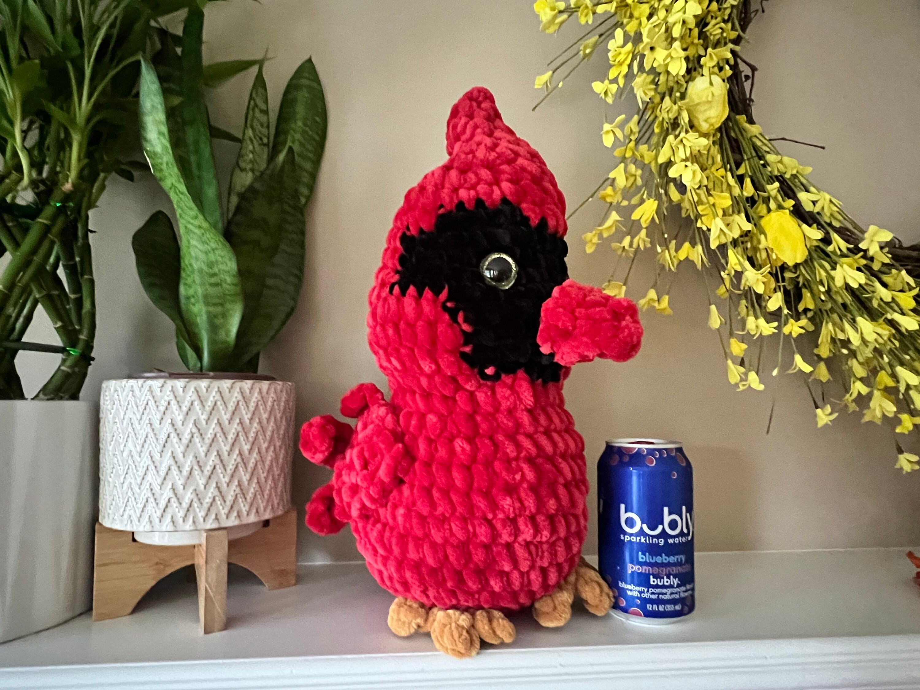 Extra Large Crochet Cardinal Plushie, Super Soft - Etsy