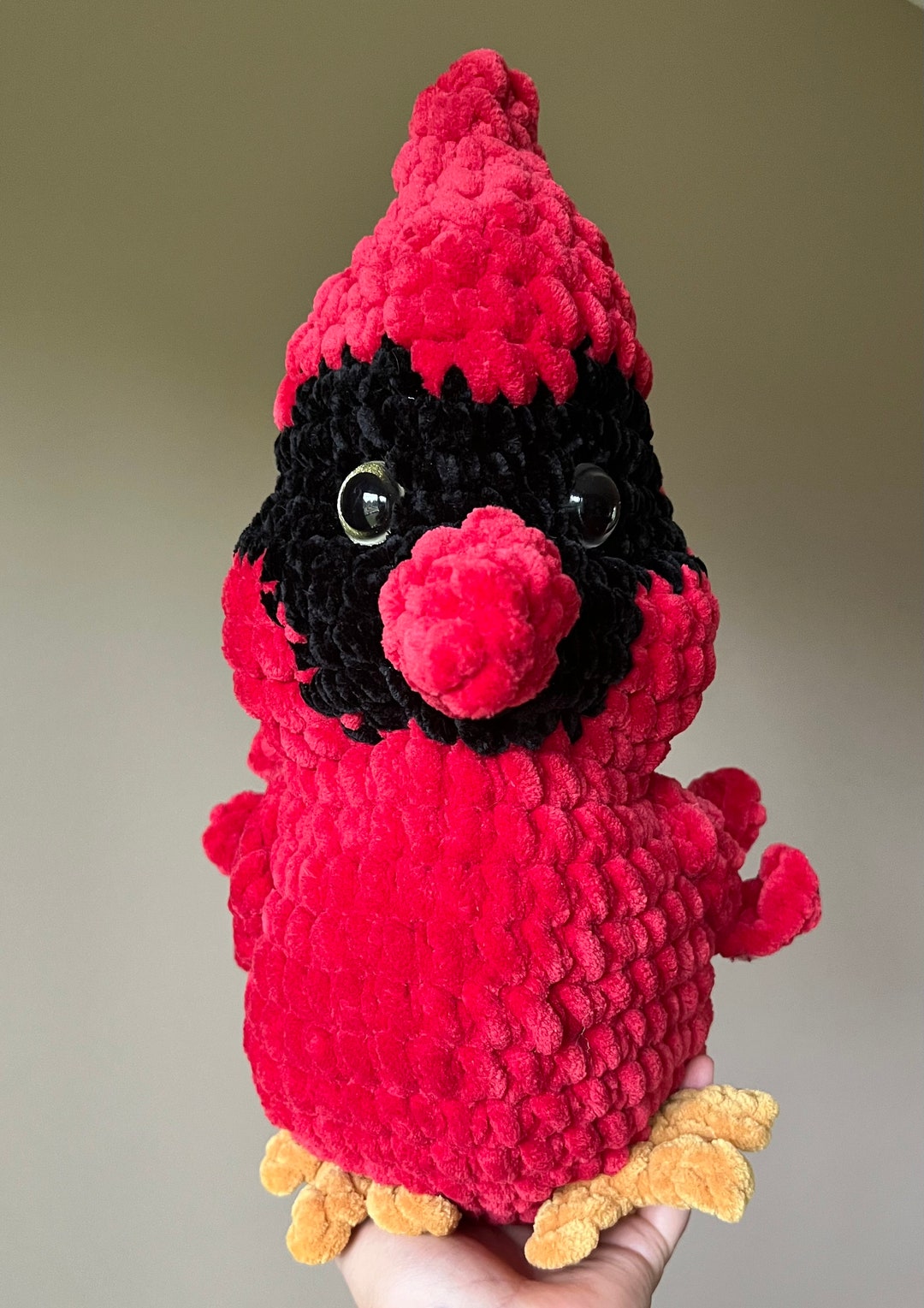 Extra Large Crochet Cardinal Plushie, Super Soft - Etsy