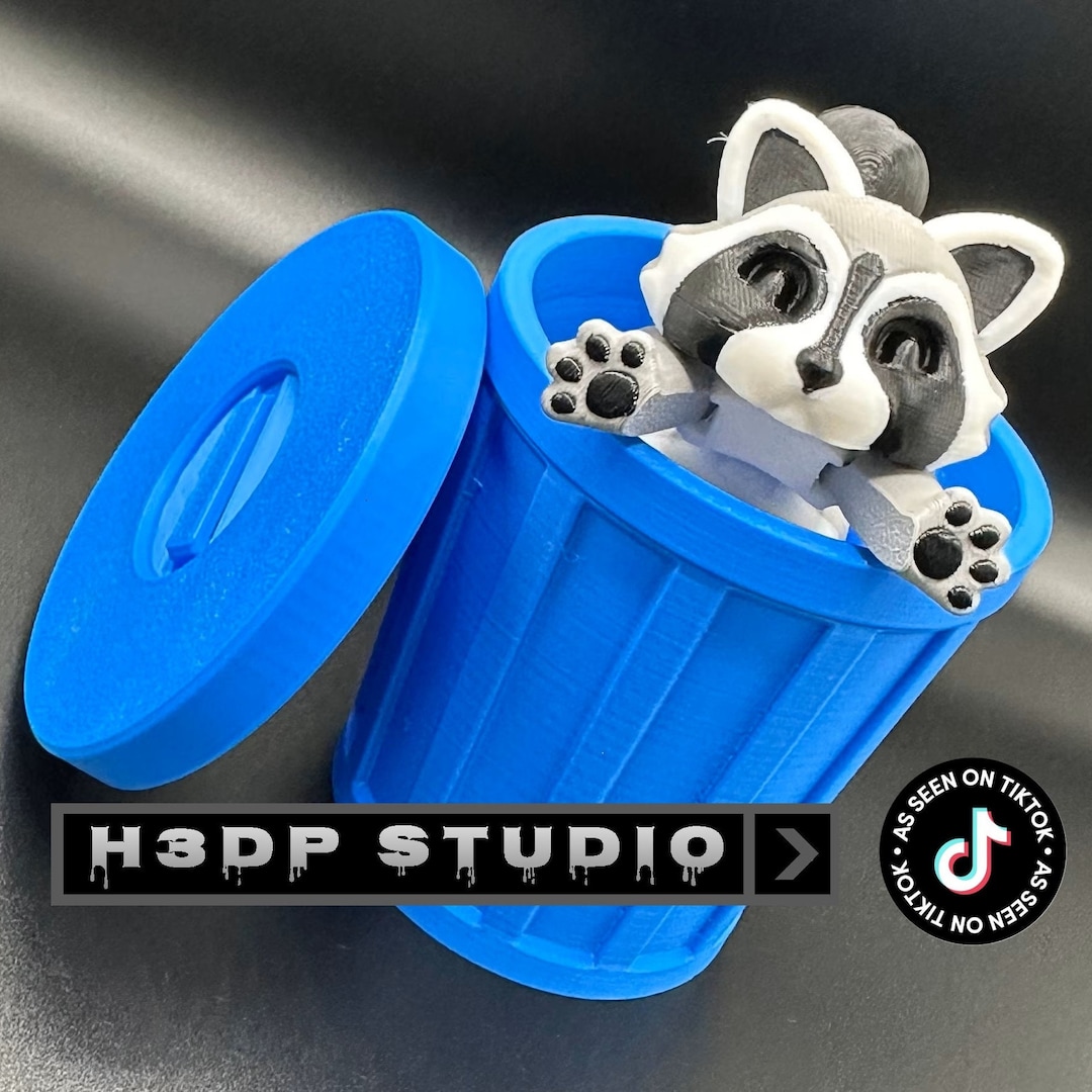3D Printed Trash Panda / Raccoon With Articulated Joints - Etsy