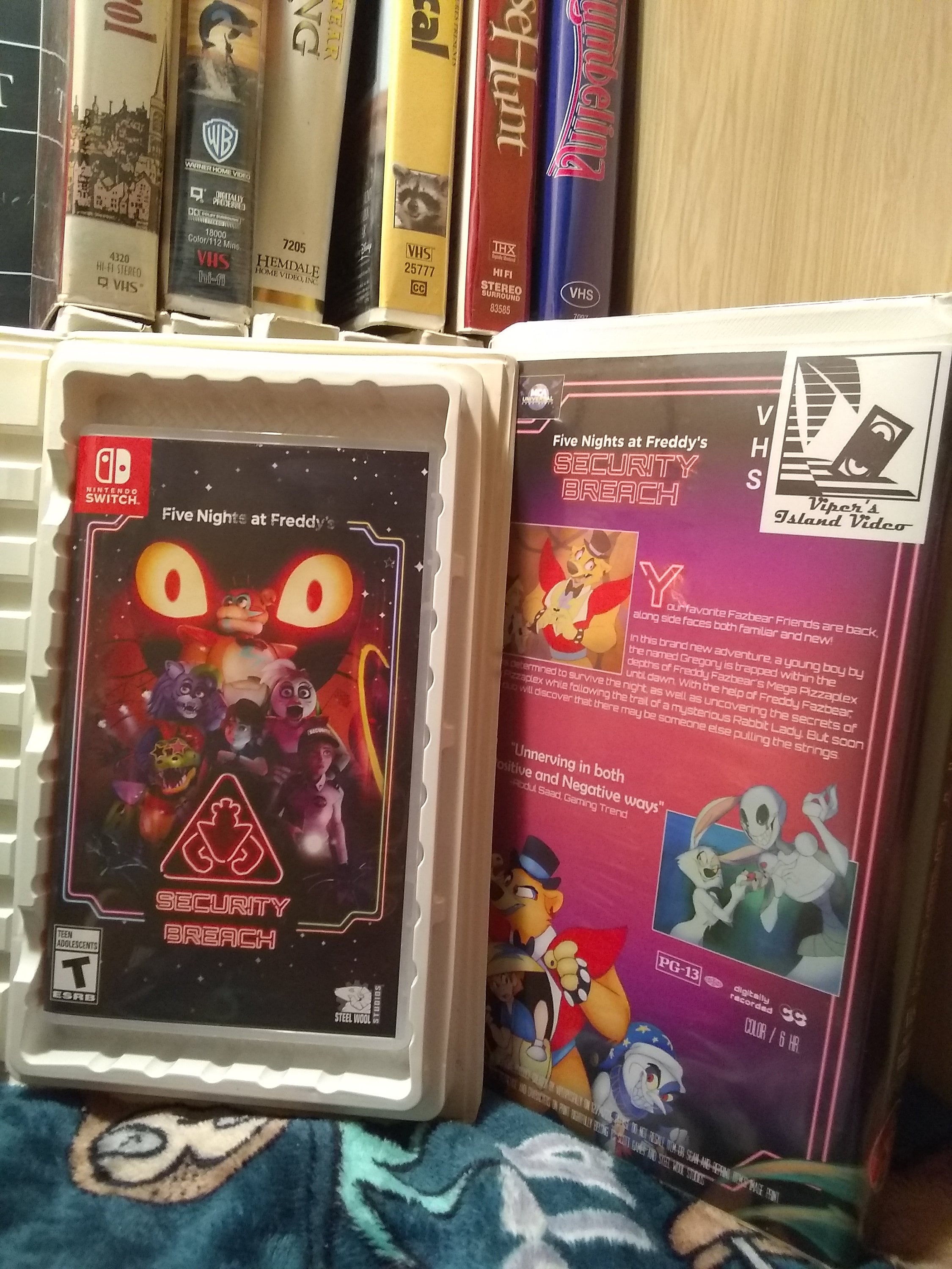 Five Nights at Freddy's: Security Breach Switch VHS Case and ...
