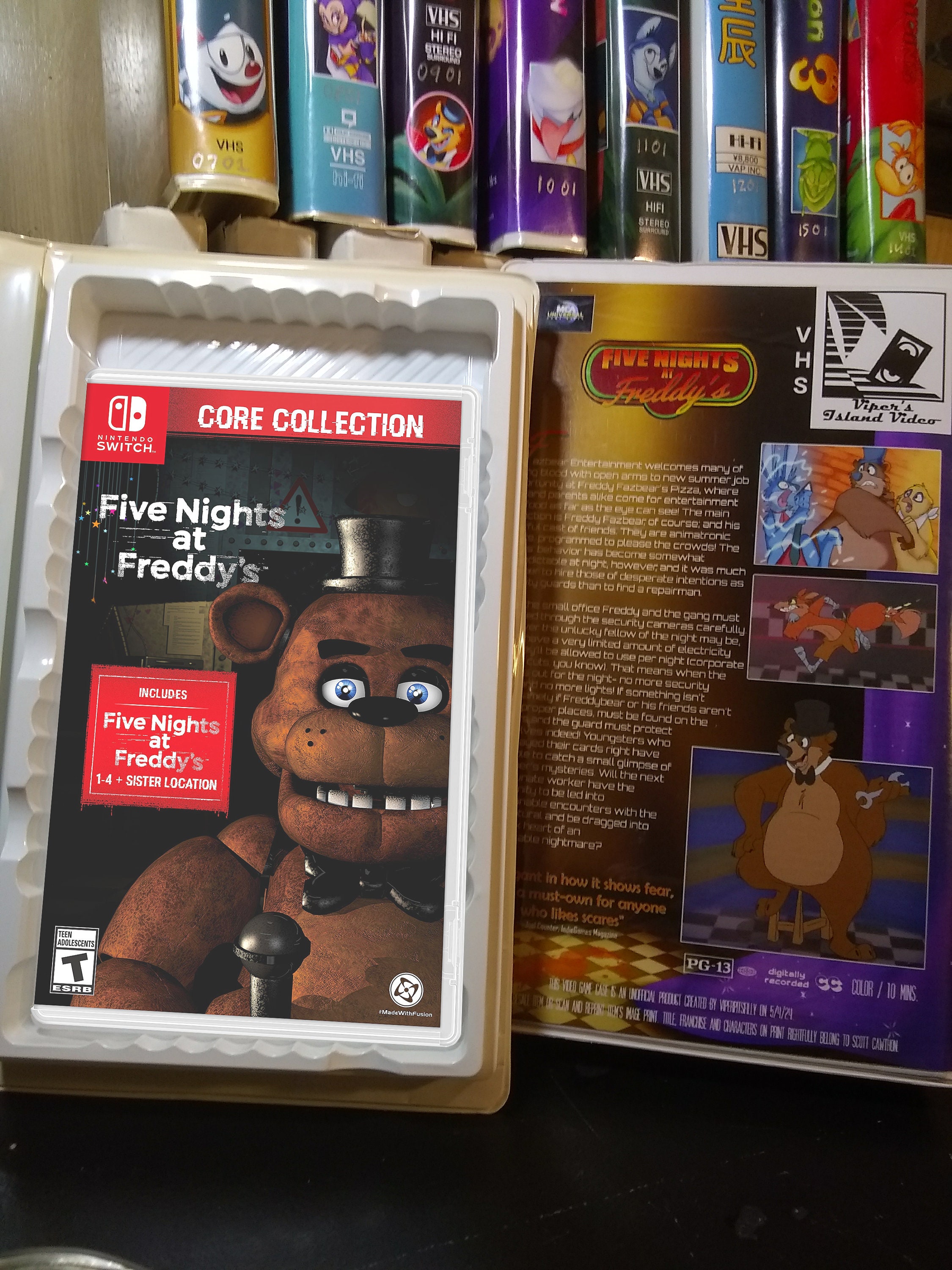 Five Nights at Freddy's Switch VHS Case and Keepsafe Box - Etsy