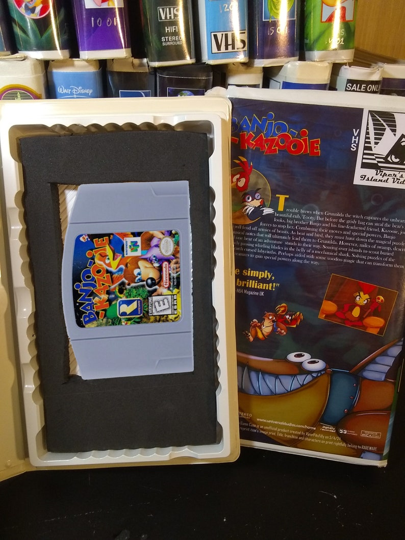 Banjo Kazooie N64 VHS Case and Keepsafebox - Etsy