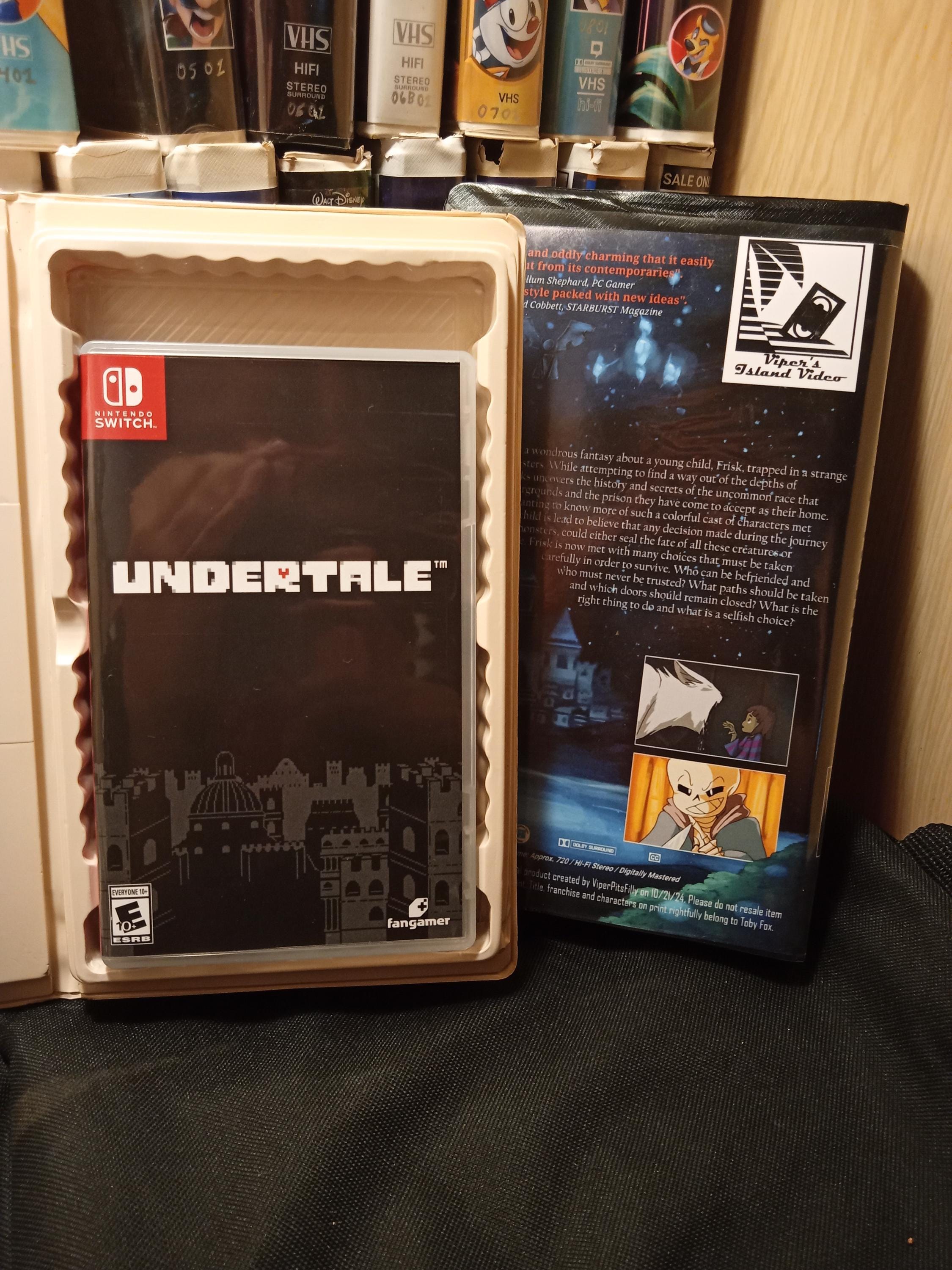 Undertale Switch VHS Case and Keepsafebox - Etsy