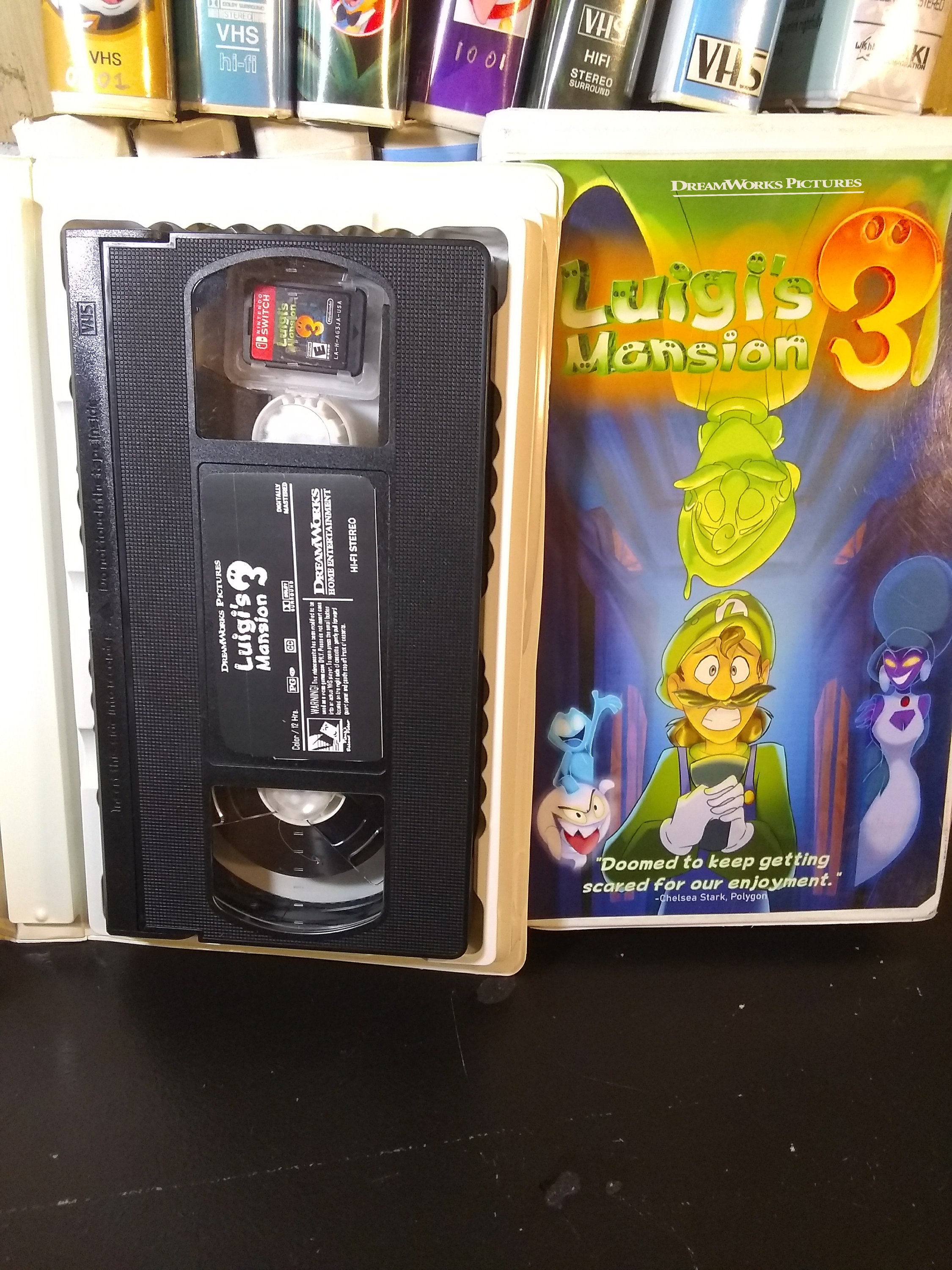 Luigi's Mansion 3 Switch VHS Case and Keepsafe Box - Etsy