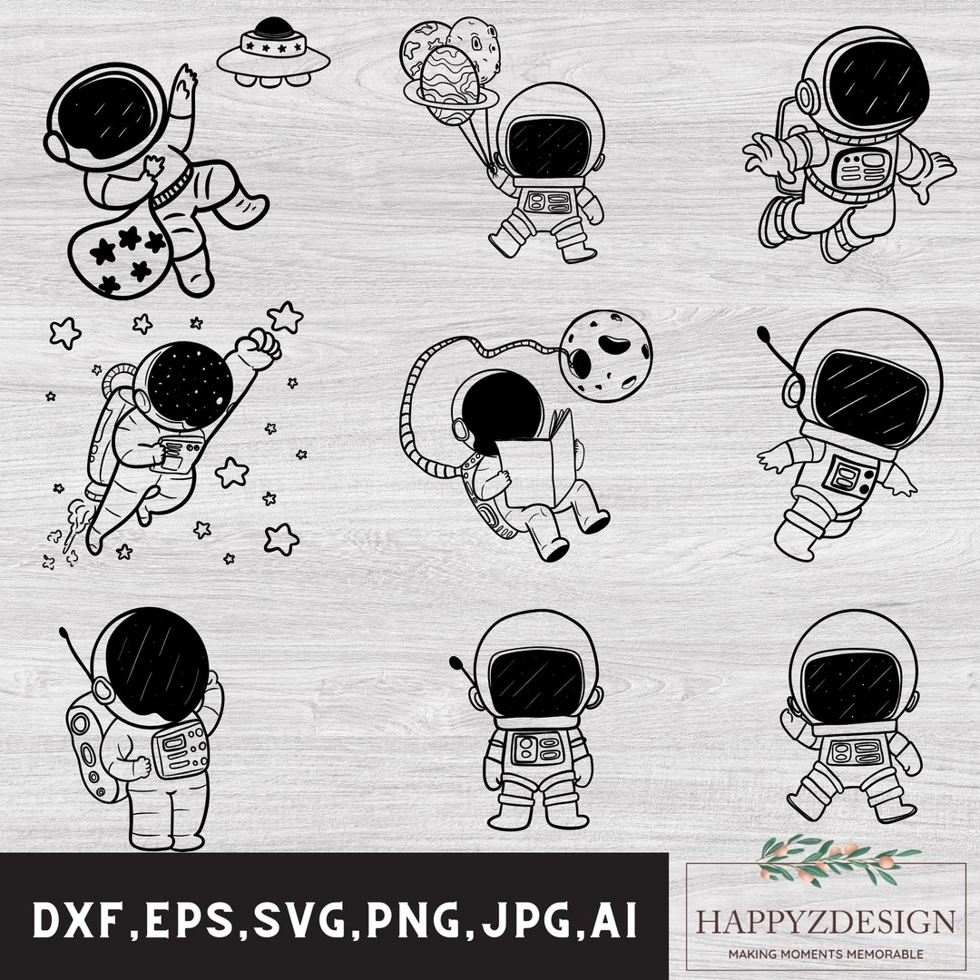 Astronaut Svg Png, Cute Astronaut Space Svg, Universe Svg, Kids ...