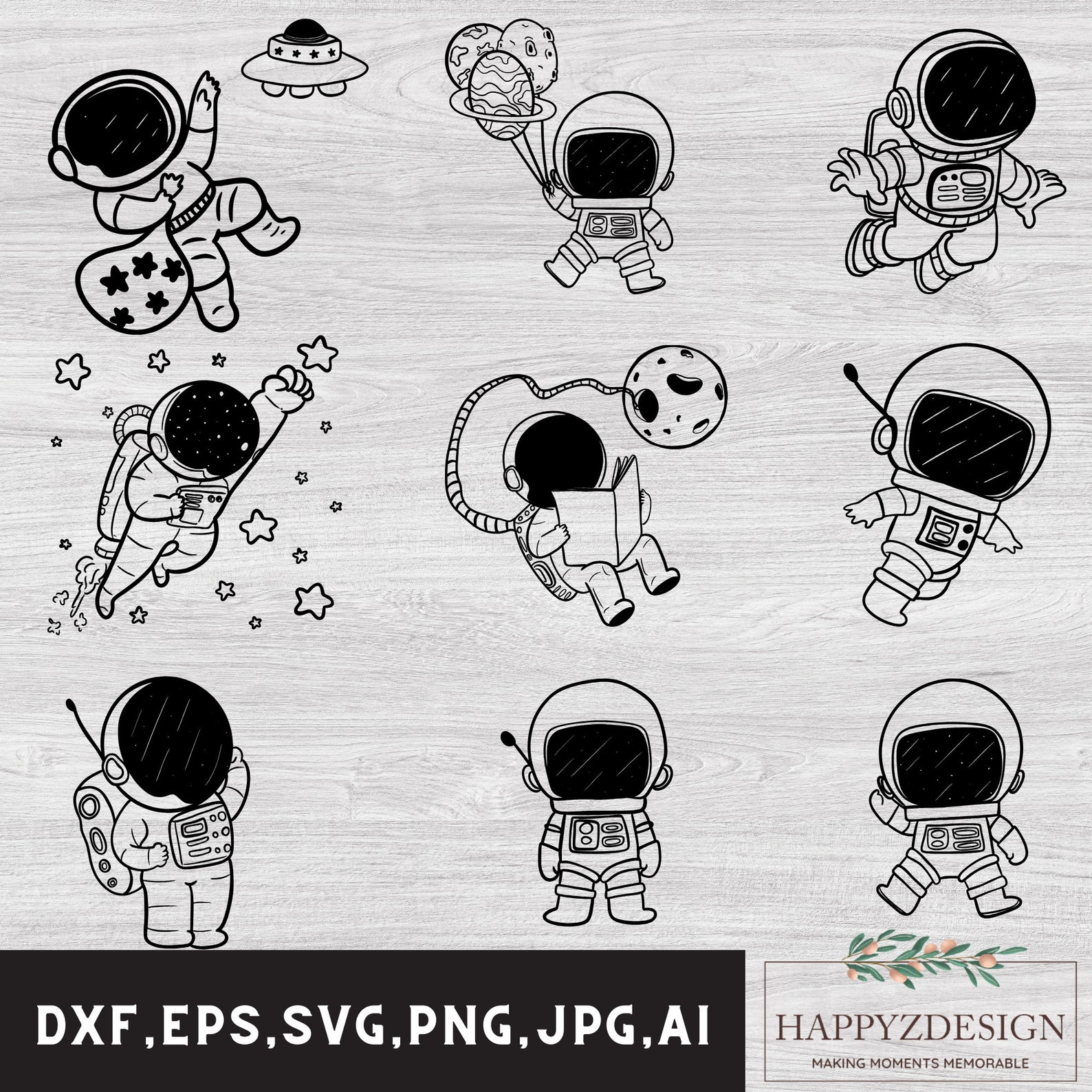 Astronaut Svg Png, Cute Astronaut Space Svg, Universe Svg, Kids ...