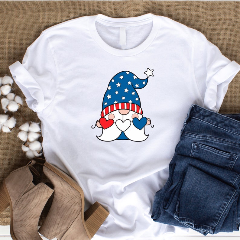 4th of July Patriotic Gnome Svg, American Gnomes Svg, Independence Day ...