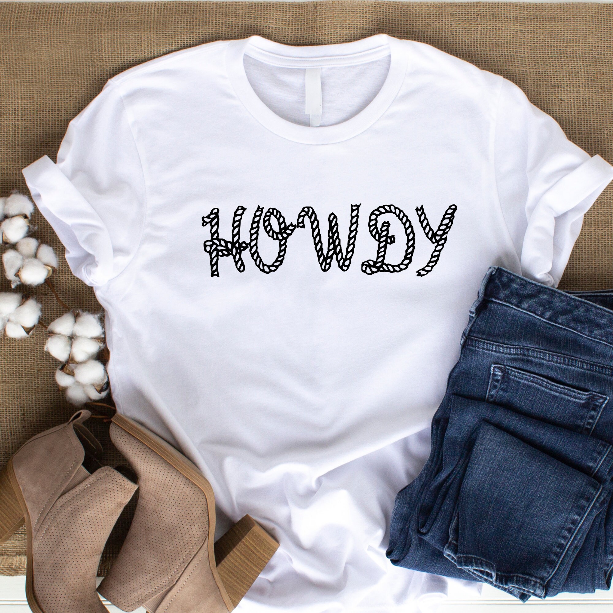 Howdy Svg, Howdy Rope Letter Svg, Howdy Western Letters, Distressed ...