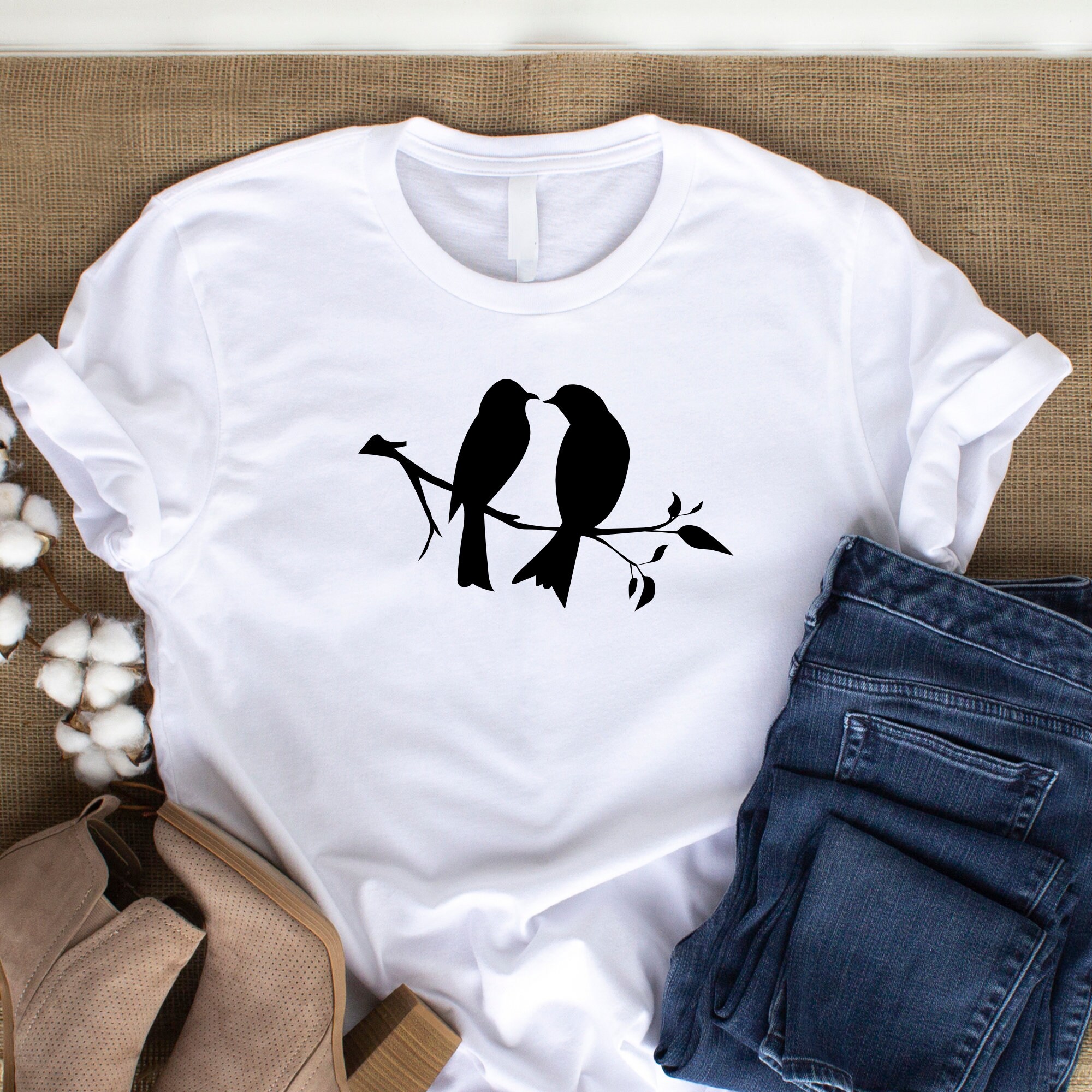 Bird on Branch Svg, Bird Tree Svg, Tree Branch Svg, Bird on Branches ...