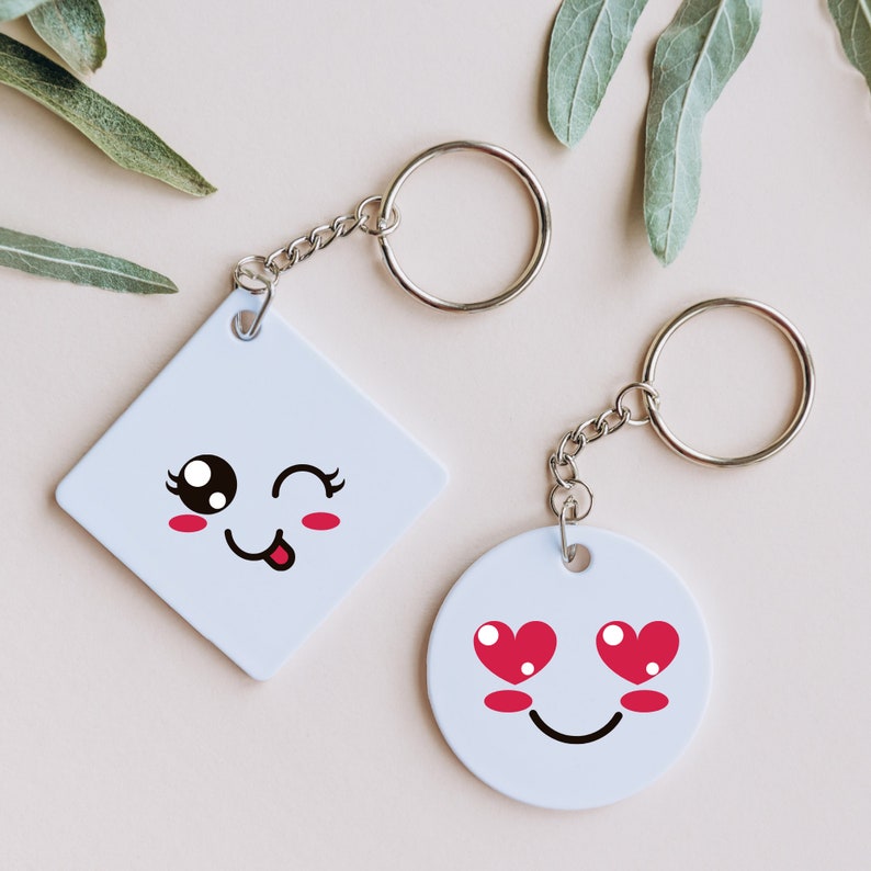 Cute Kawai Smiley Face Svg Bundle, Cartoon Emotion Faces SVG Bundle ...