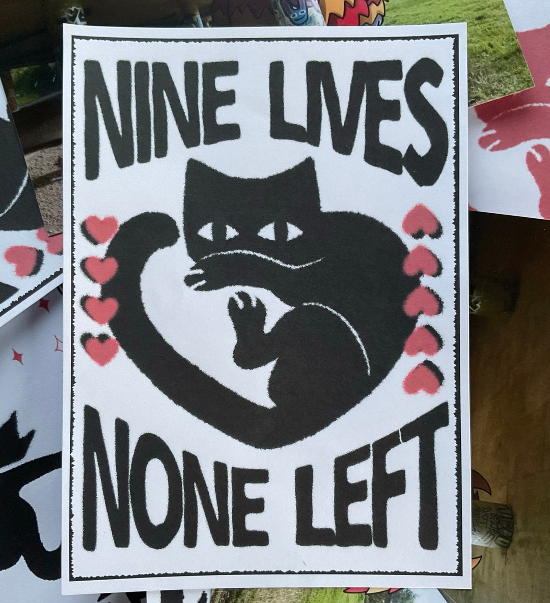 Cat Poster Print - Etsy