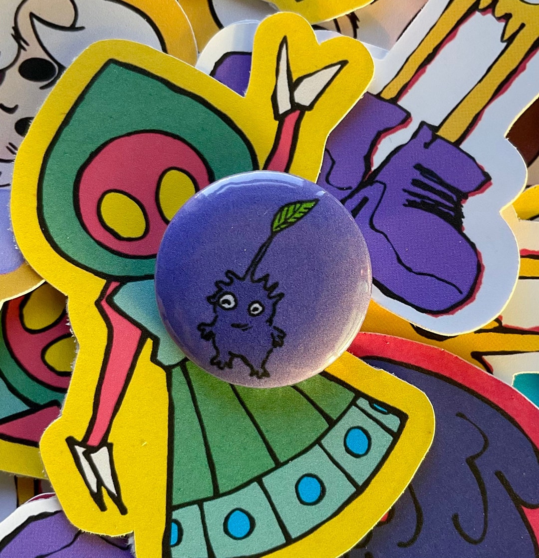 Purple Pikmin Pin Badge - Etsy