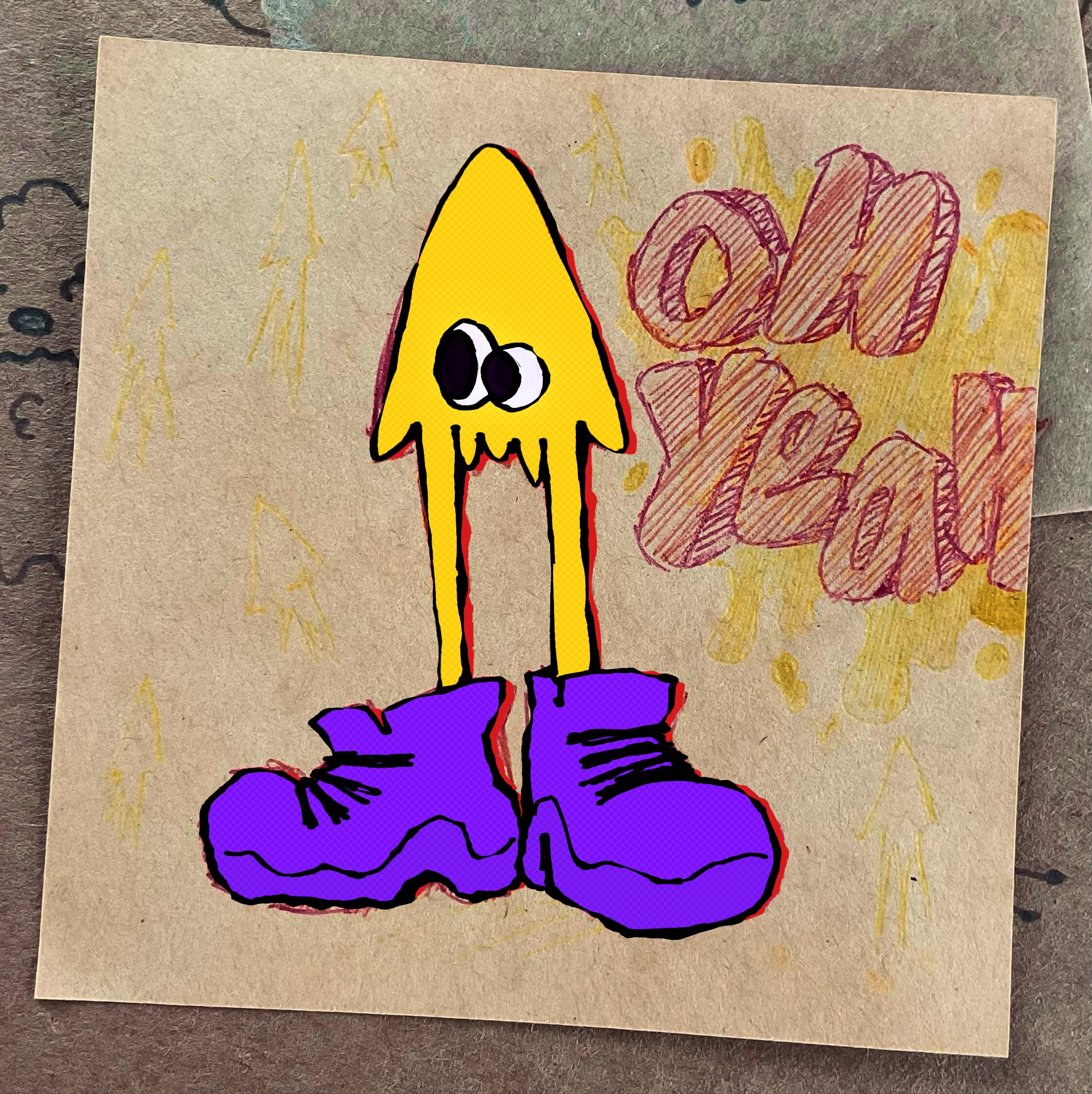 The Coolest Squid Sticker - Etsy
