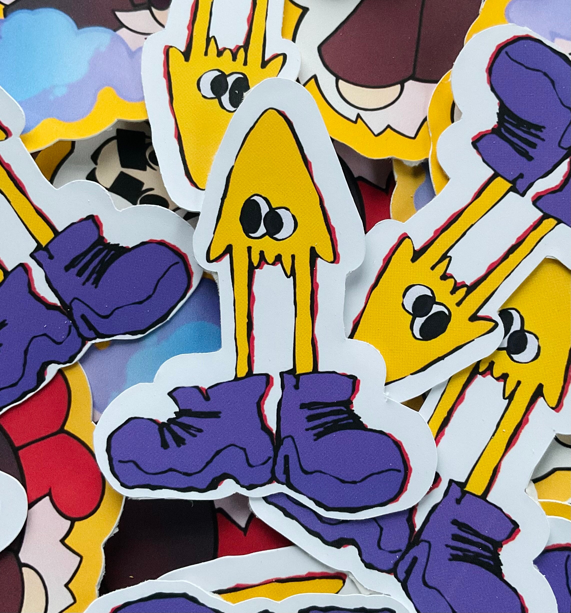 The Coolest Squid Sticker - Etsy