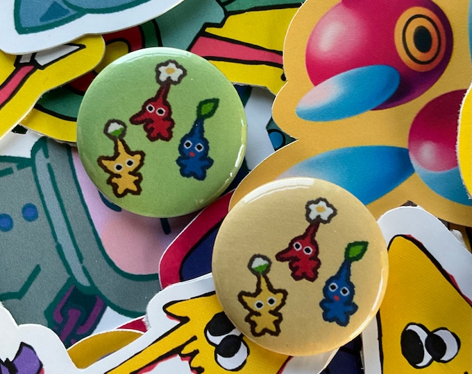 Pikmin Pin Badge - Etsy