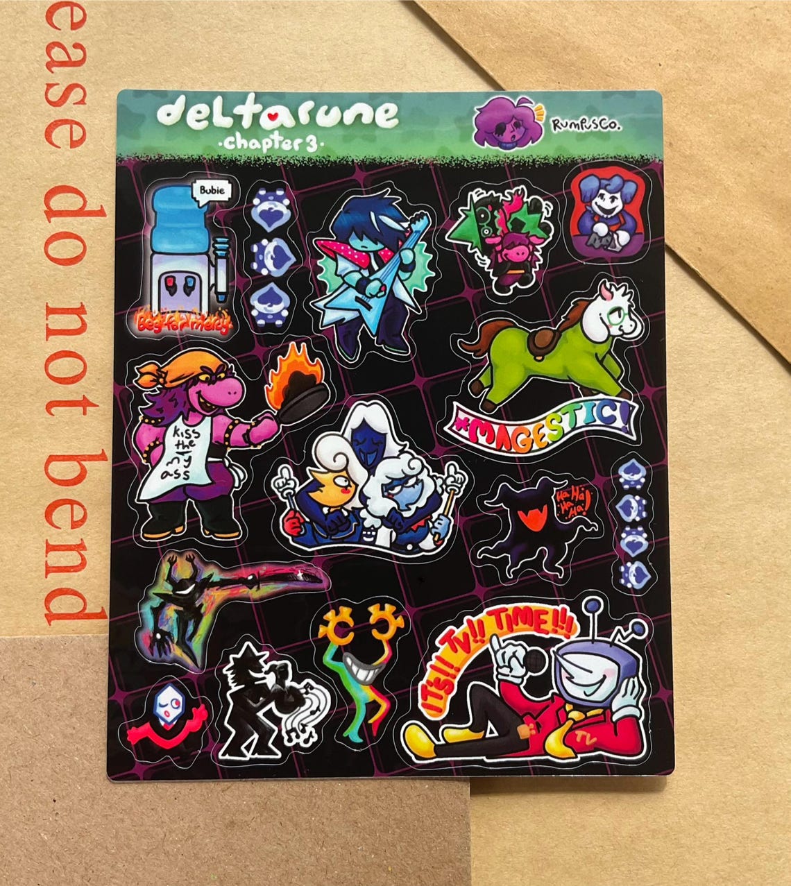 Deltarune Chapters 3 + 4 Sticker Sheets - Etsy