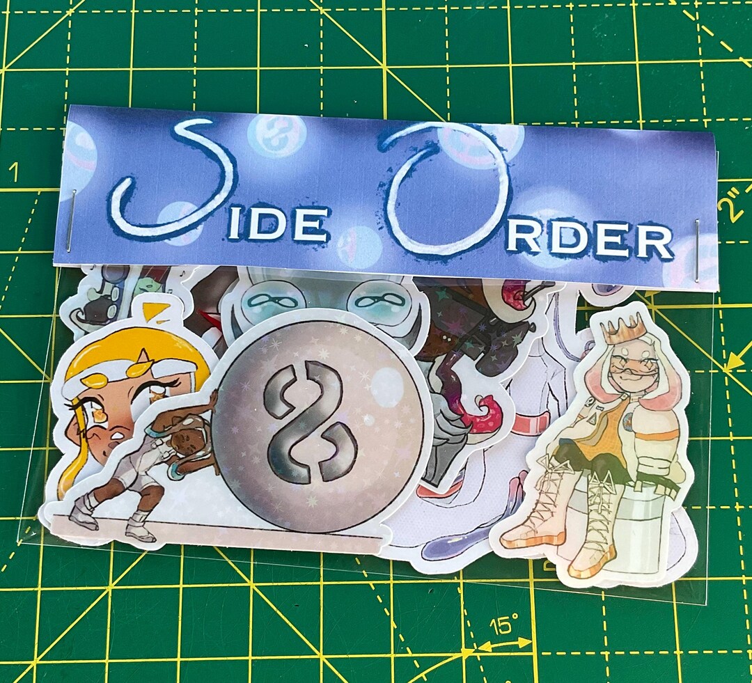 Splatoon Side Order Holographic Sticker Pack - Etsy