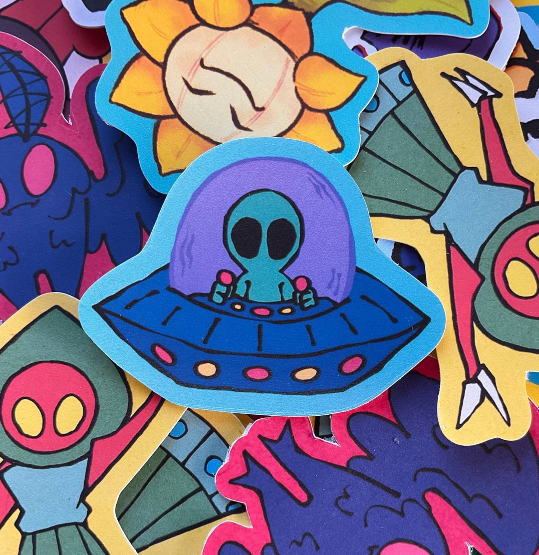 Alien Sticker - Etsy