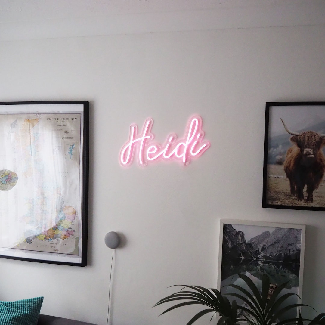 Custom LED Neon Sign Name Neon Light Personalised Faux Neon - Etsy