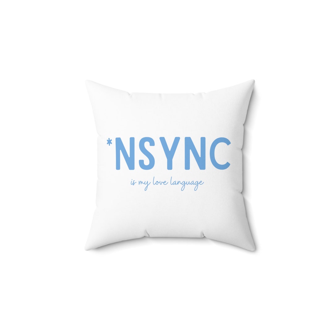 NSYNC White 14x14 Square Pillow [*NSYNC Pillow, *NSYNC Decor] - Etsy