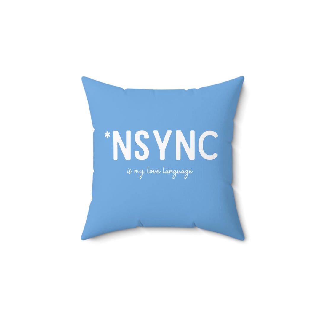 NSYNC Pillow 14x14 Square Pillow [*NSYNC Pillow, *NSYNC Decor] - Etsy