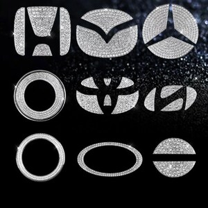 Rhinestone Crystal for Horn Emblem, Bling Diamond Steering Wheel Logo ...