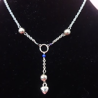 Ribbon Bow Chainmail Drop Spike Necklace - Etsy