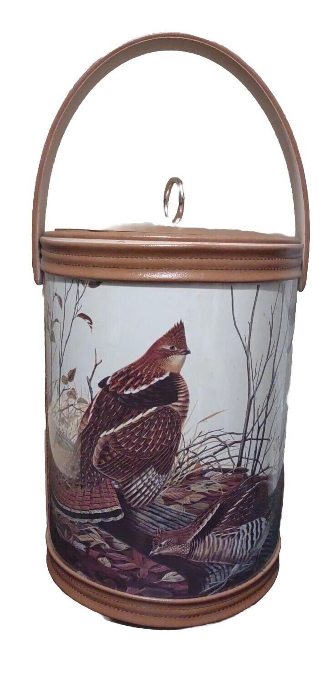 Vintage 1970 Wildlife Insulated Ice Bucket Pheasant Hunting Country ...