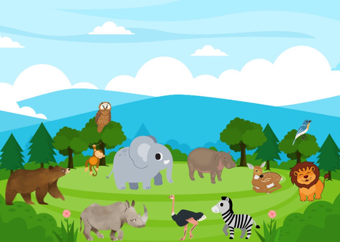 Animal Themed Label Designs for Kids - Etsy