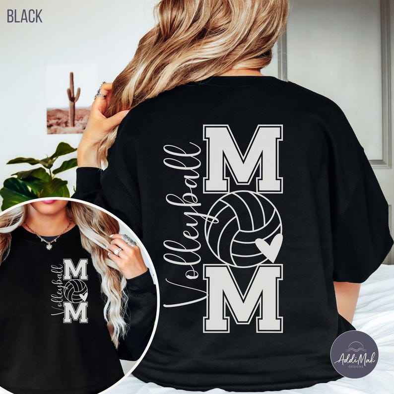 Volleyball Mom Sweatshirt, Volleyball Season, Game Day T-shirt, Sports ...