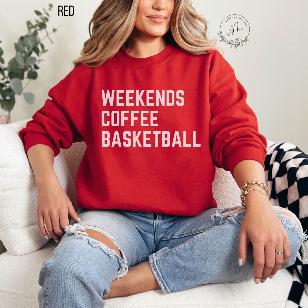 Weekends Coffee Basketball Sweatshirt, Mom or Dad Select Travel ...