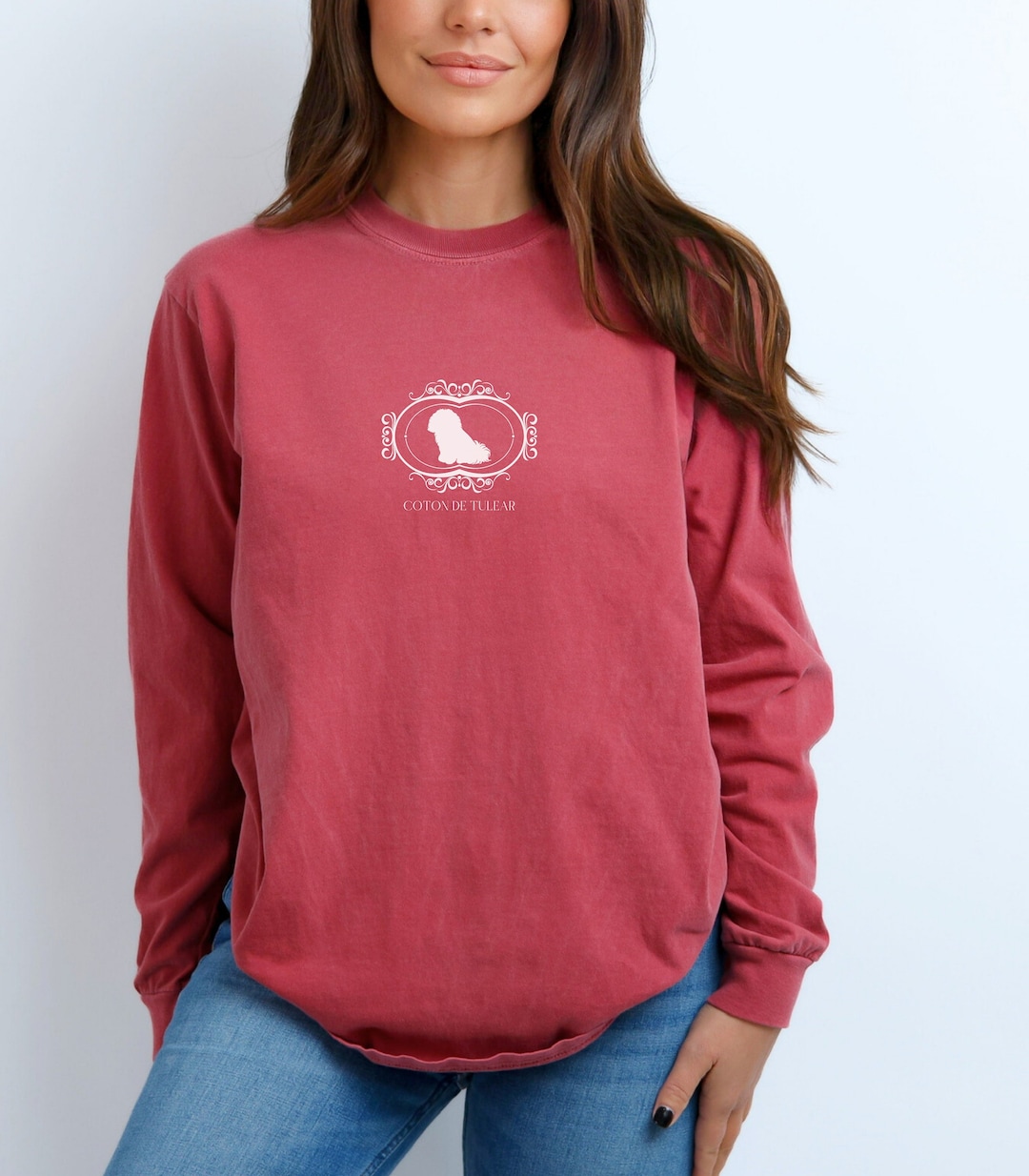 Coton De Tulear Long Sleeve Comfort Colors Tee, Long Sleeve Vintage ...