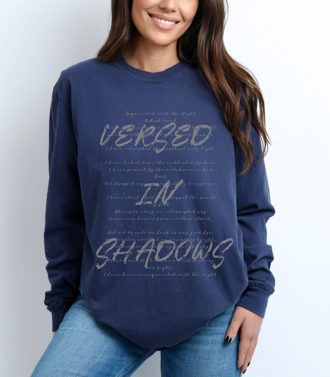 Poet Shirt, Long Sleeve Comfort Colors Tee, Streetwear Style Tshirt ...