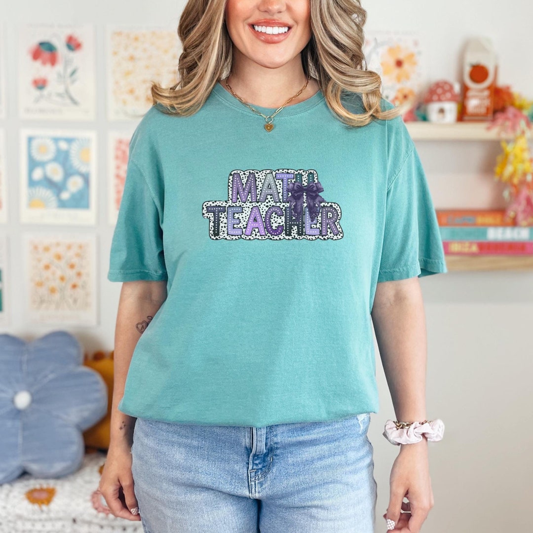 Coquette Math Teacher Comfort Colors T-shirt: Dalmatian Design - Etsy