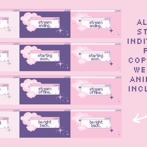 Pink Space Stream Overlay | Stream Start up Screen | Streamer | Twitch ...
