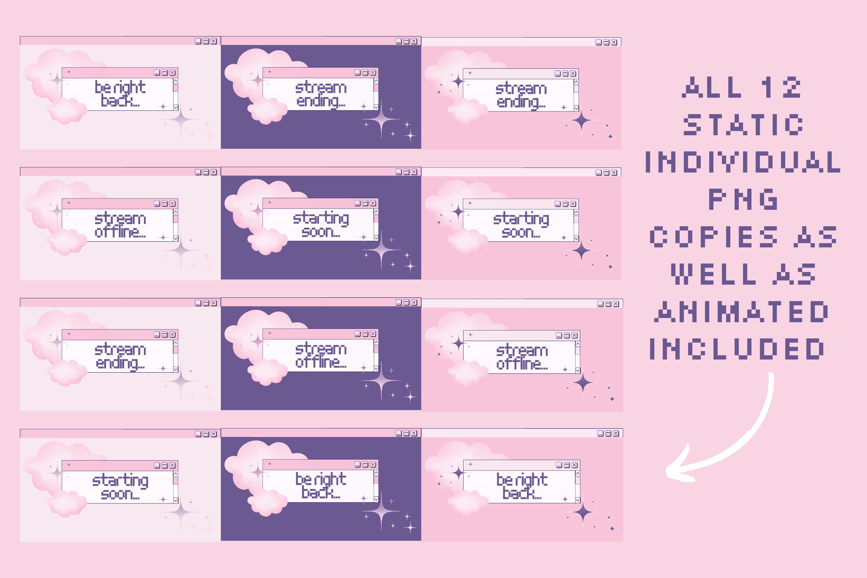 Pink Space Stream Overlay | Stream Start up Screen | Streamer | Twitch ...