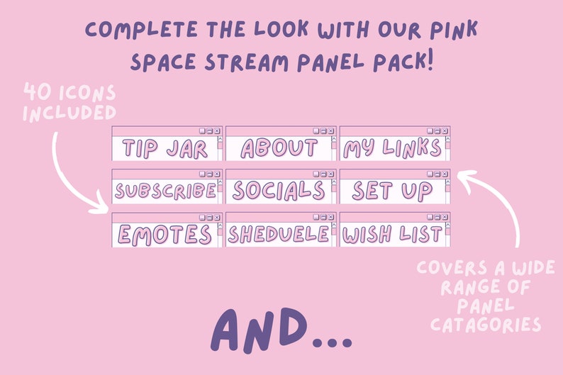 Pink Space Stream Deck Icons | Streamer | Twitch | Discord | Youtube ...