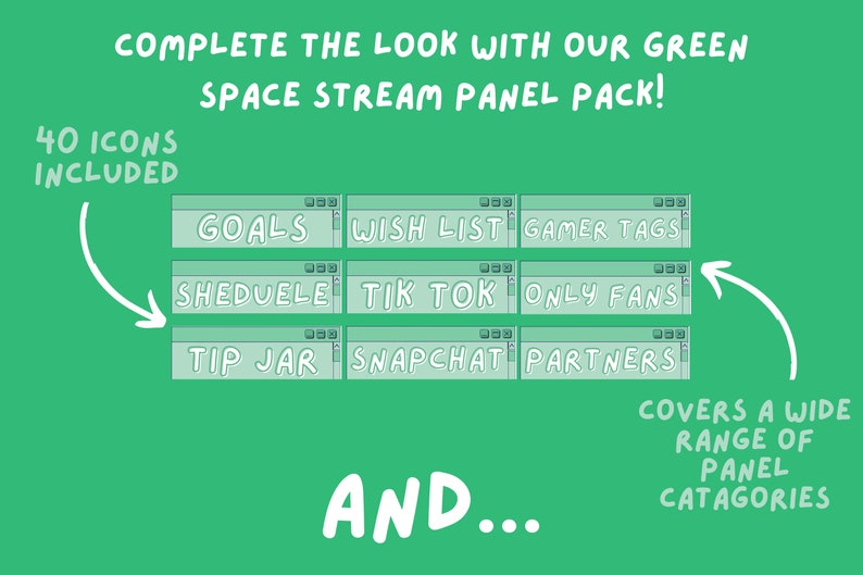 Green Space Stream Deck Icons | Streamer | Twitch | Discord | Youtube ...