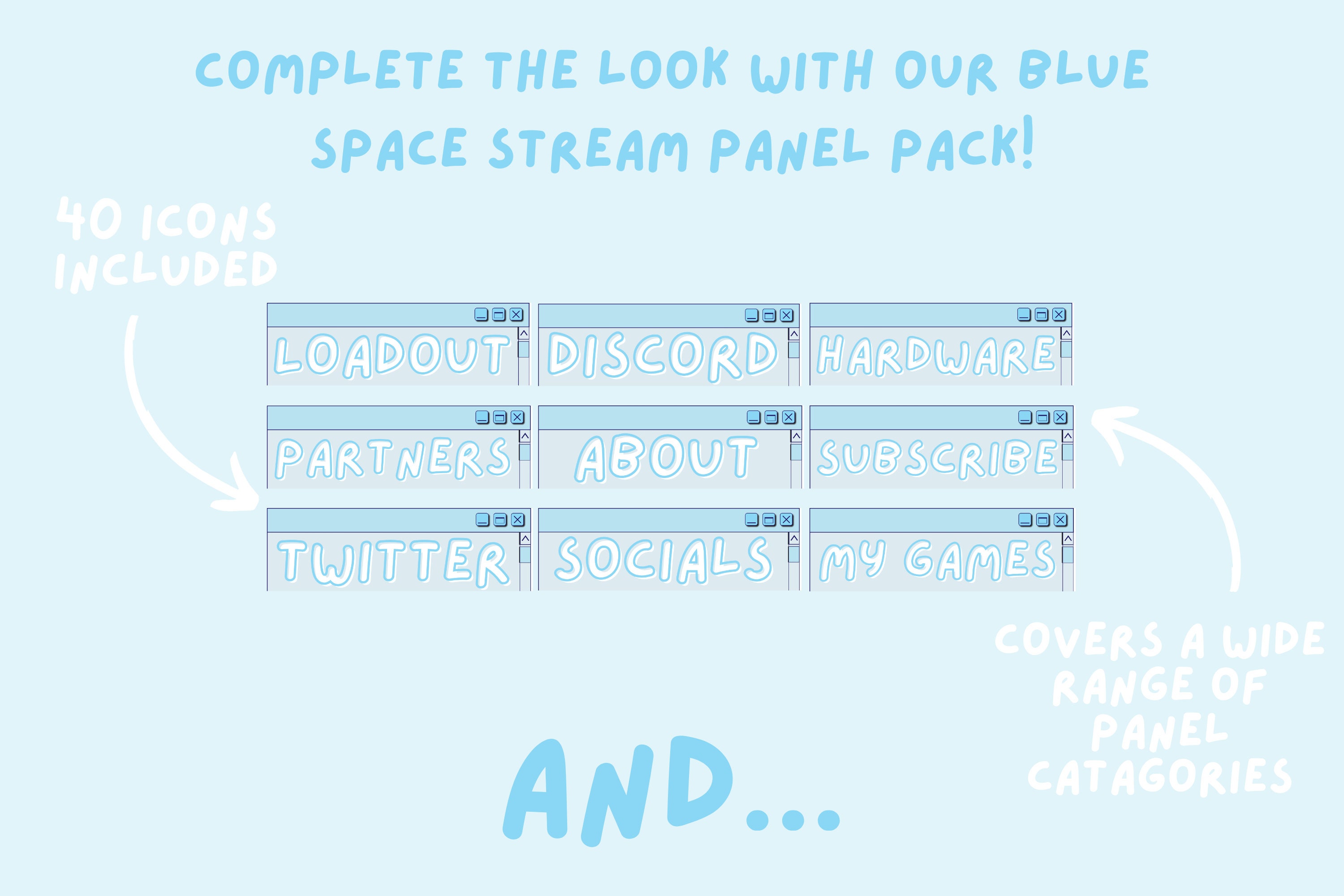 Blue Space Stream Overlay | Stream Start up Screen | Streamer | Twitch ...