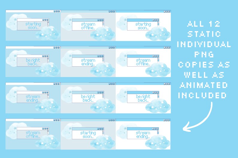 Blue Space Stream Overlay | Stream Start up Screen | Streamer | Twitch ...