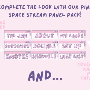 Pink Space Stream Overlay | Stream Start up Screen | Streamer | Twitch ...
