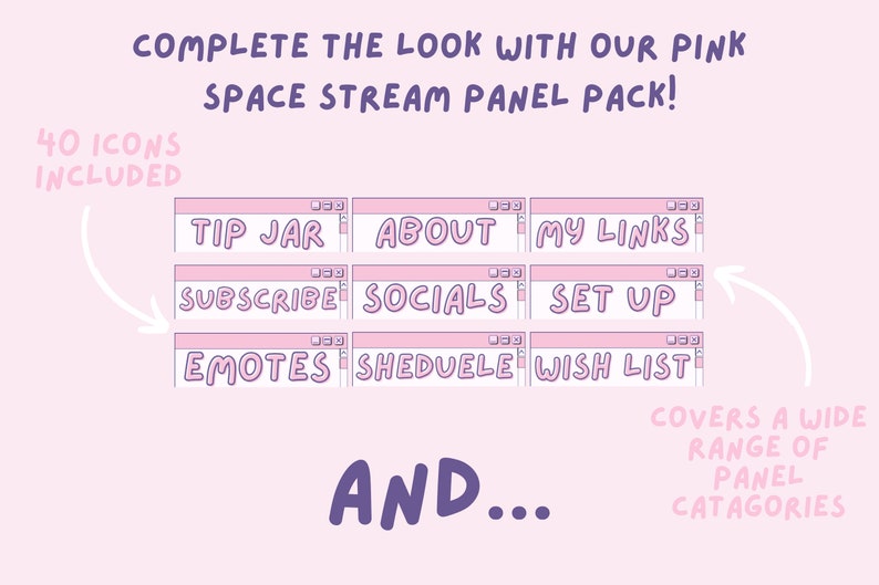 Pink Space Stream Overlay | Stream Start up Screen | Streamer | Twitch ...
