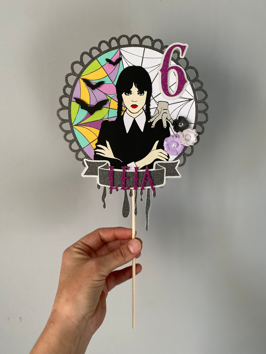 Wednesday Addams Cake Topper - Etsy