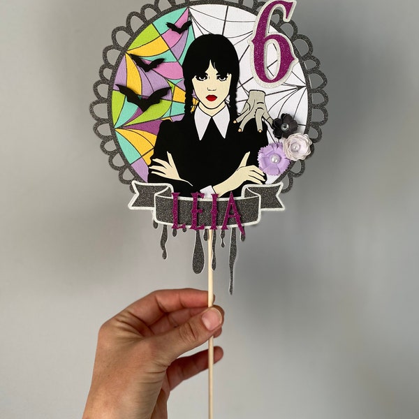 Wednesday Addams Cake Topper - Etsy Australia