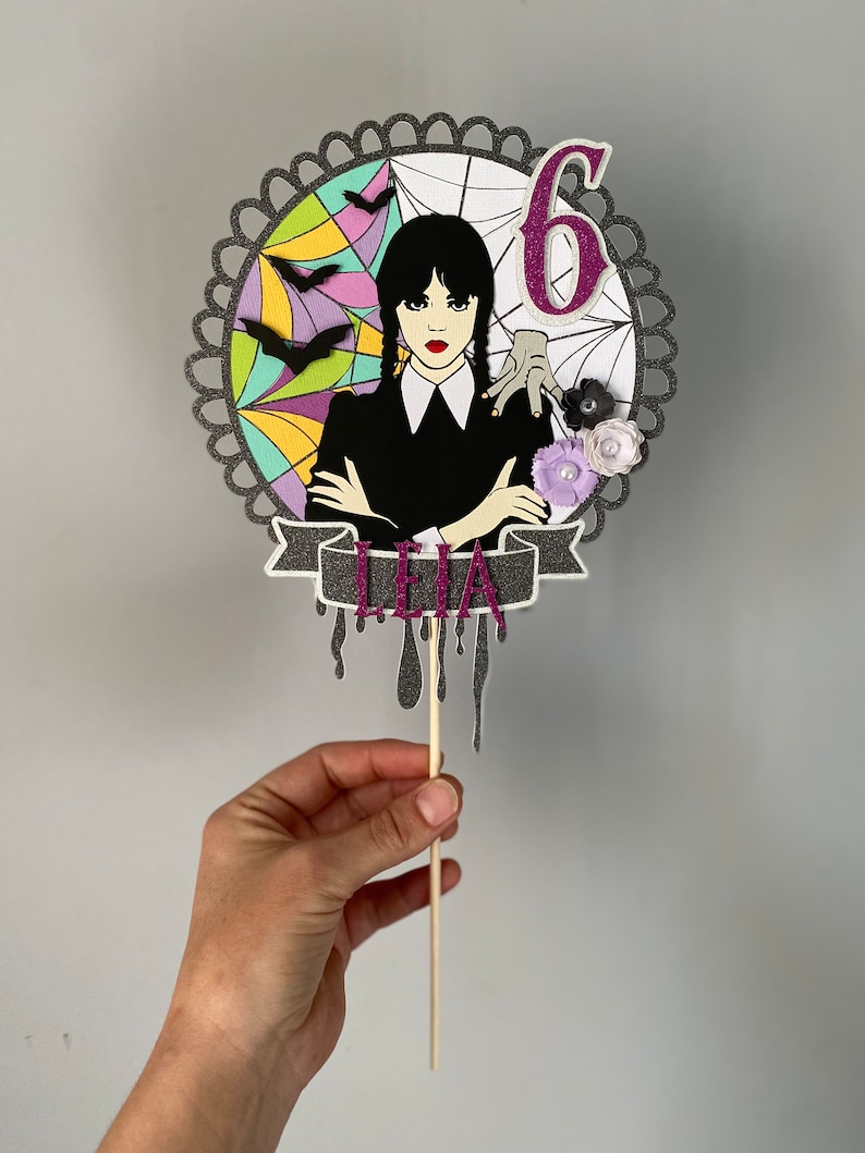 Wednesday Addams Cake Topper - Etsy