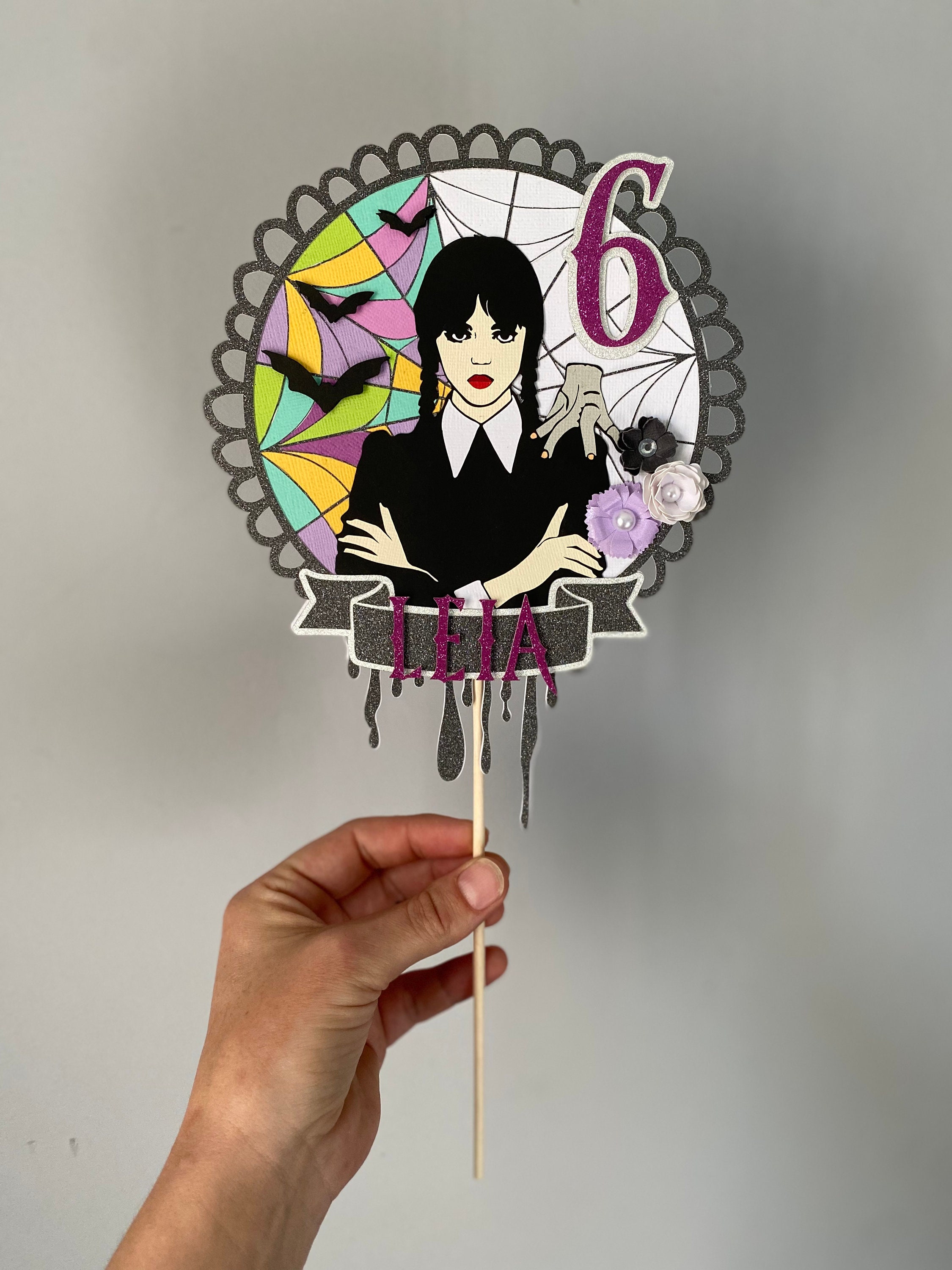 Wednesday Addams Cake Topper - Etsy