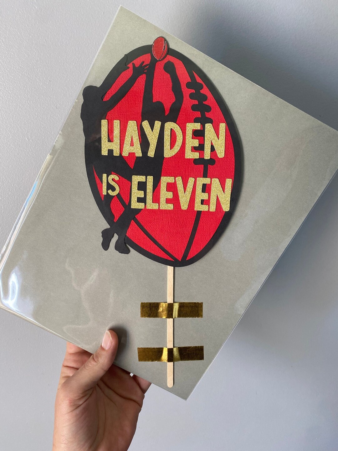 AFL Football Birthday Cake Topper - Etsy Australia